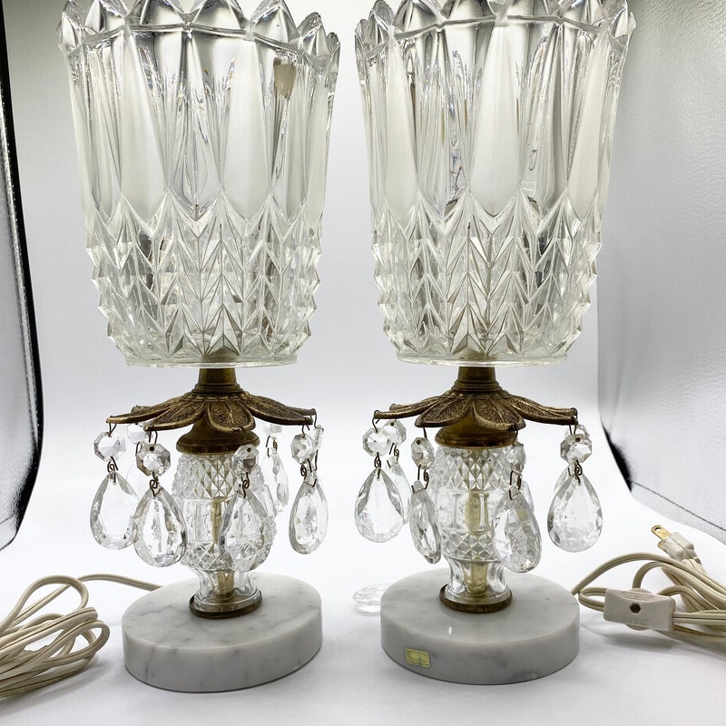 Antique Crystal Prisms - Etsy