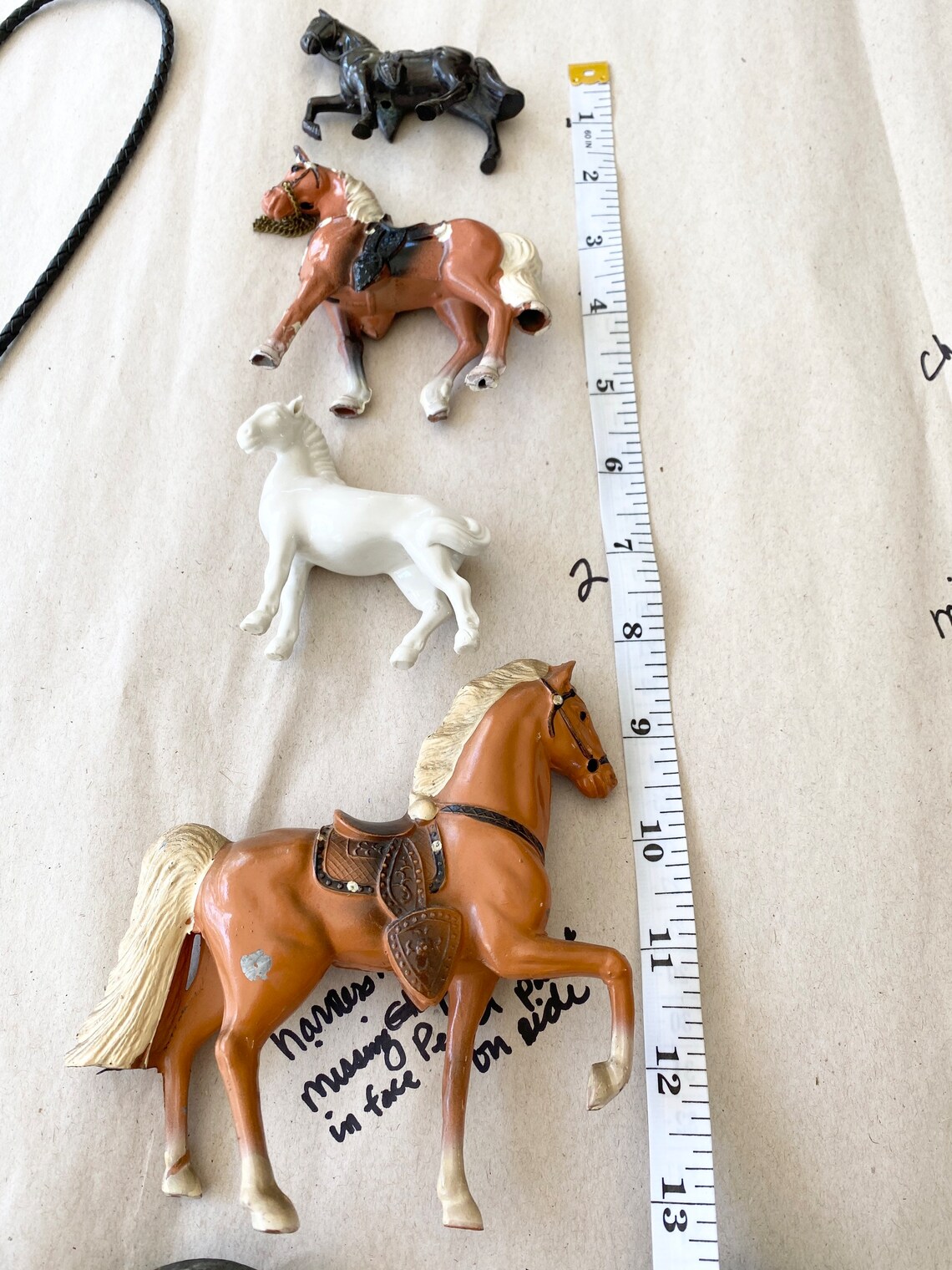 Western Horses Miniature, Collectible, Toy, Vintage Cowboy Hat Earrings ...