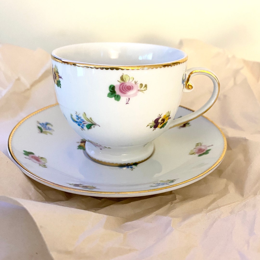 Rose Bud, I Godinger & Co. Tea Cup and Saucer - Etsy
