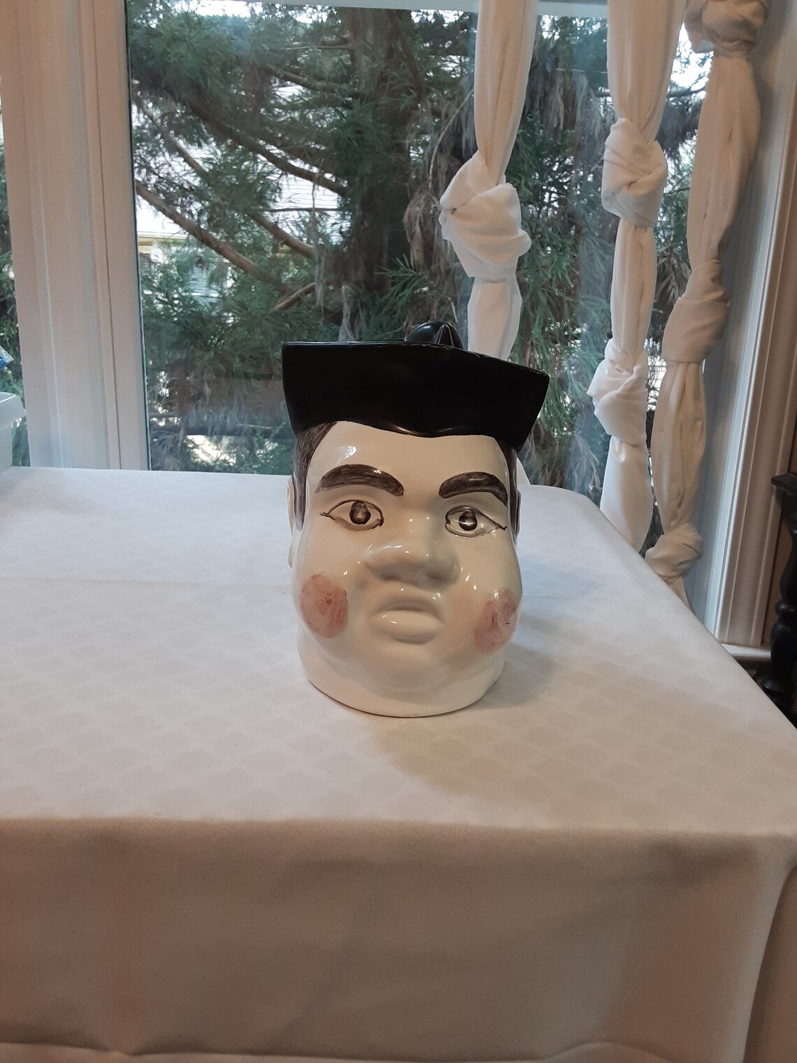 Biretta Roman Catholic Priest Pitcher Artist Estrela Signed - Etsy