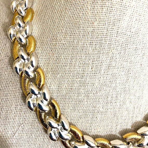 Napier Two Tone Choker Necklace Vintage - Gem