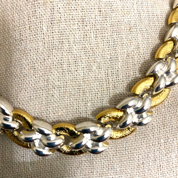 Napier Two Tone Choker Necklace Vintage - Gem