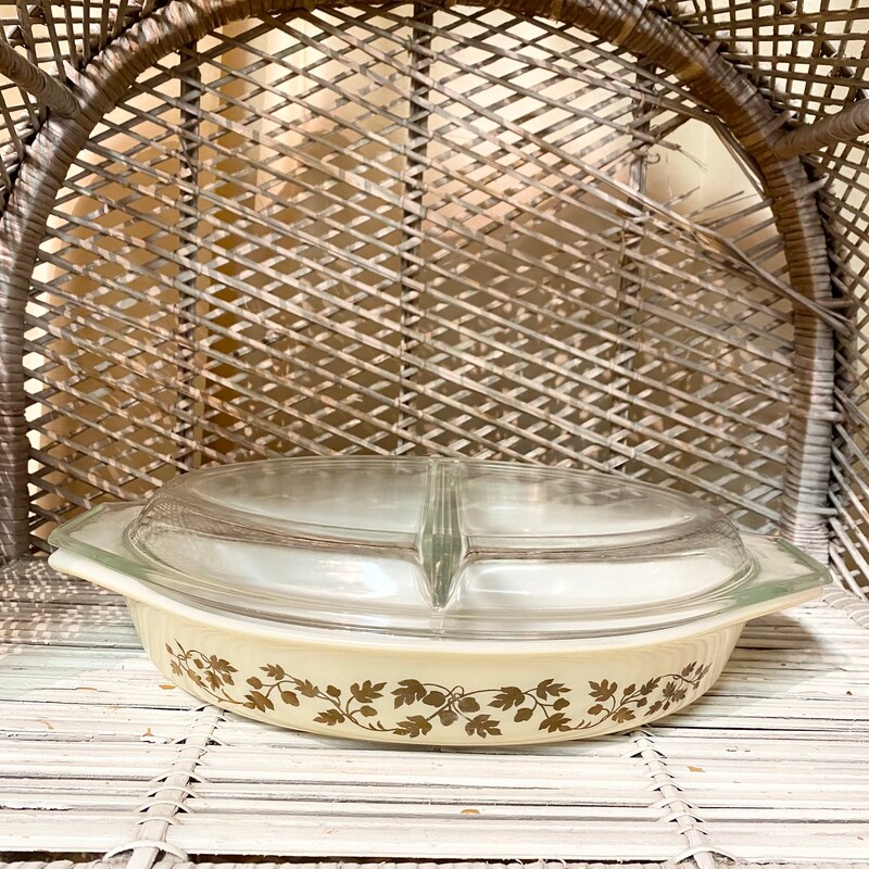 Pyrex Golden Leaf - Etsy