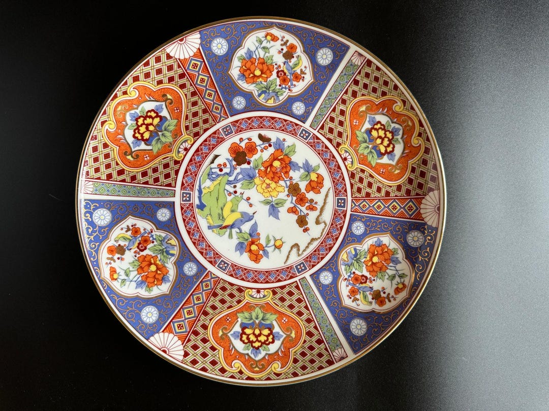Japanese Amari Porcelain Vintage Plate - Etsy