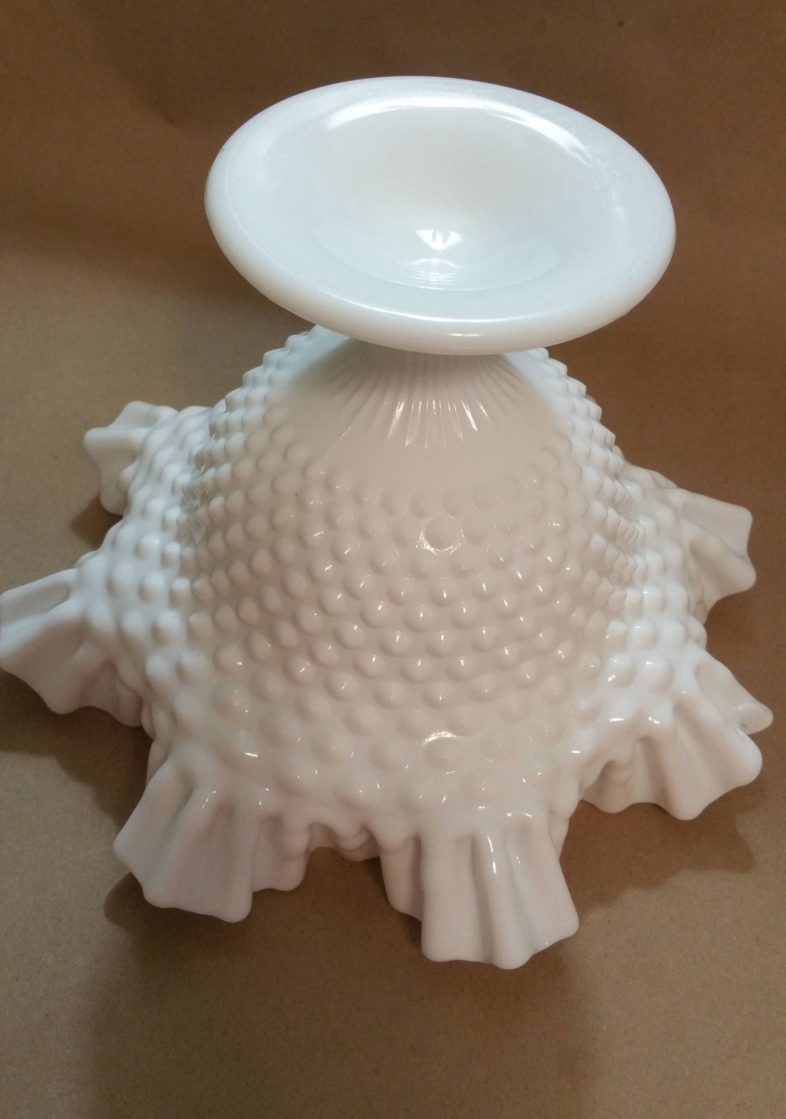 Milk Glass Dish by Fenton With the Hobnail Pattern - Etsy