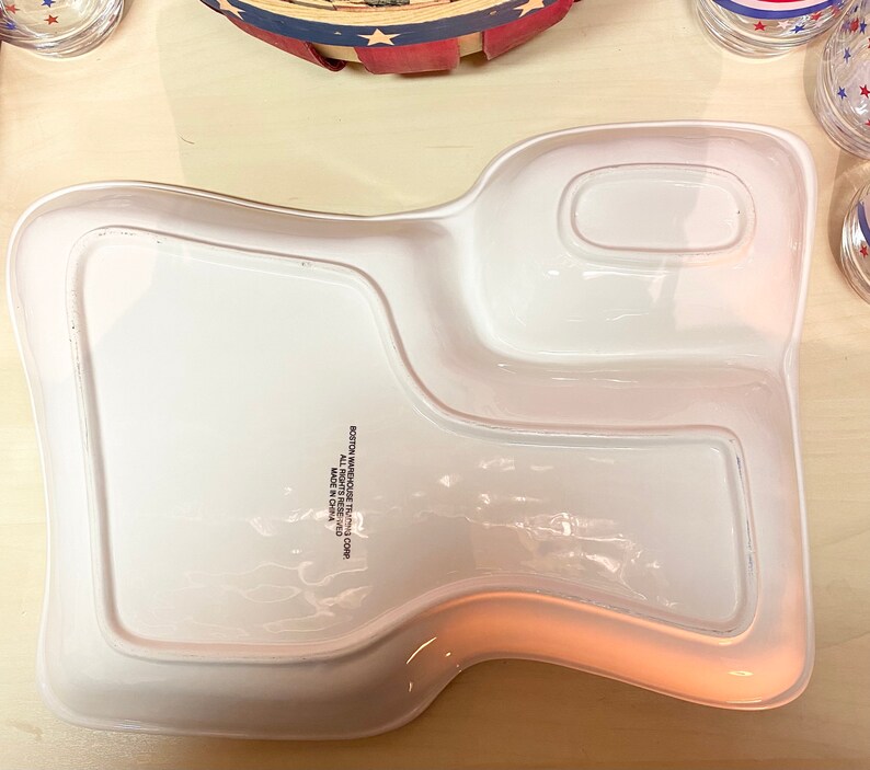 Patriotic Party Chip/ Dip Platter, Lone Star Wood Basket, Libby 4th of ...