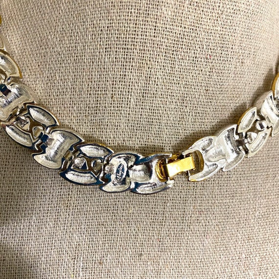 Napier Two Tone Choker Necklace Vintage - Gem