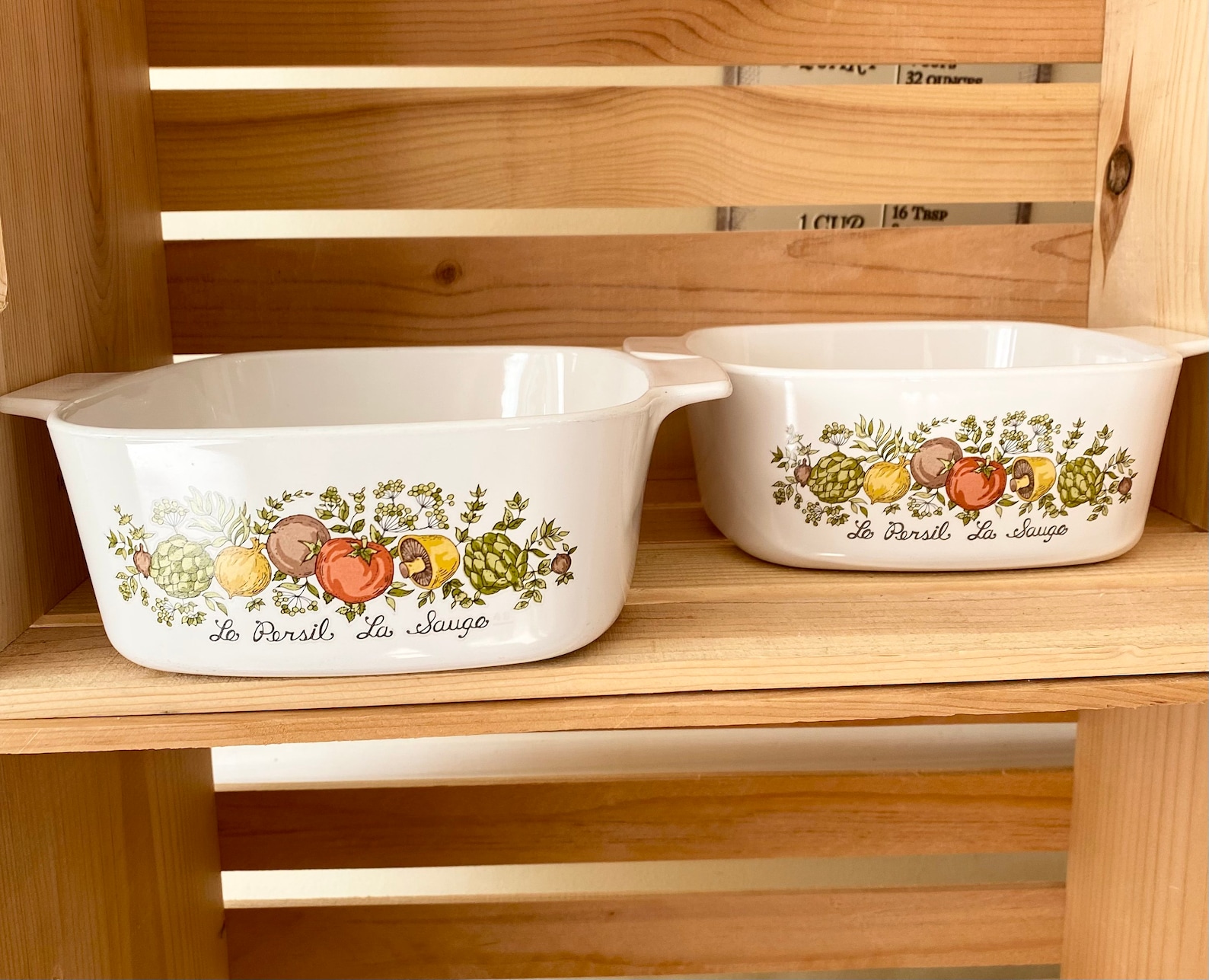 Spice of Life Pattern, Le Persil La Sauge 3 Casserole Dishes ...