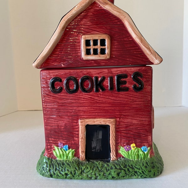 Red Cookie Jar - Etsy