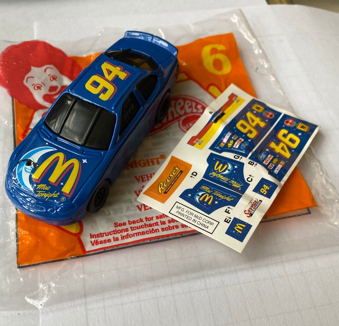 Mcdonalds NASCAR Hotwheels Mac Tonight Cars 18 Available - Etsy
