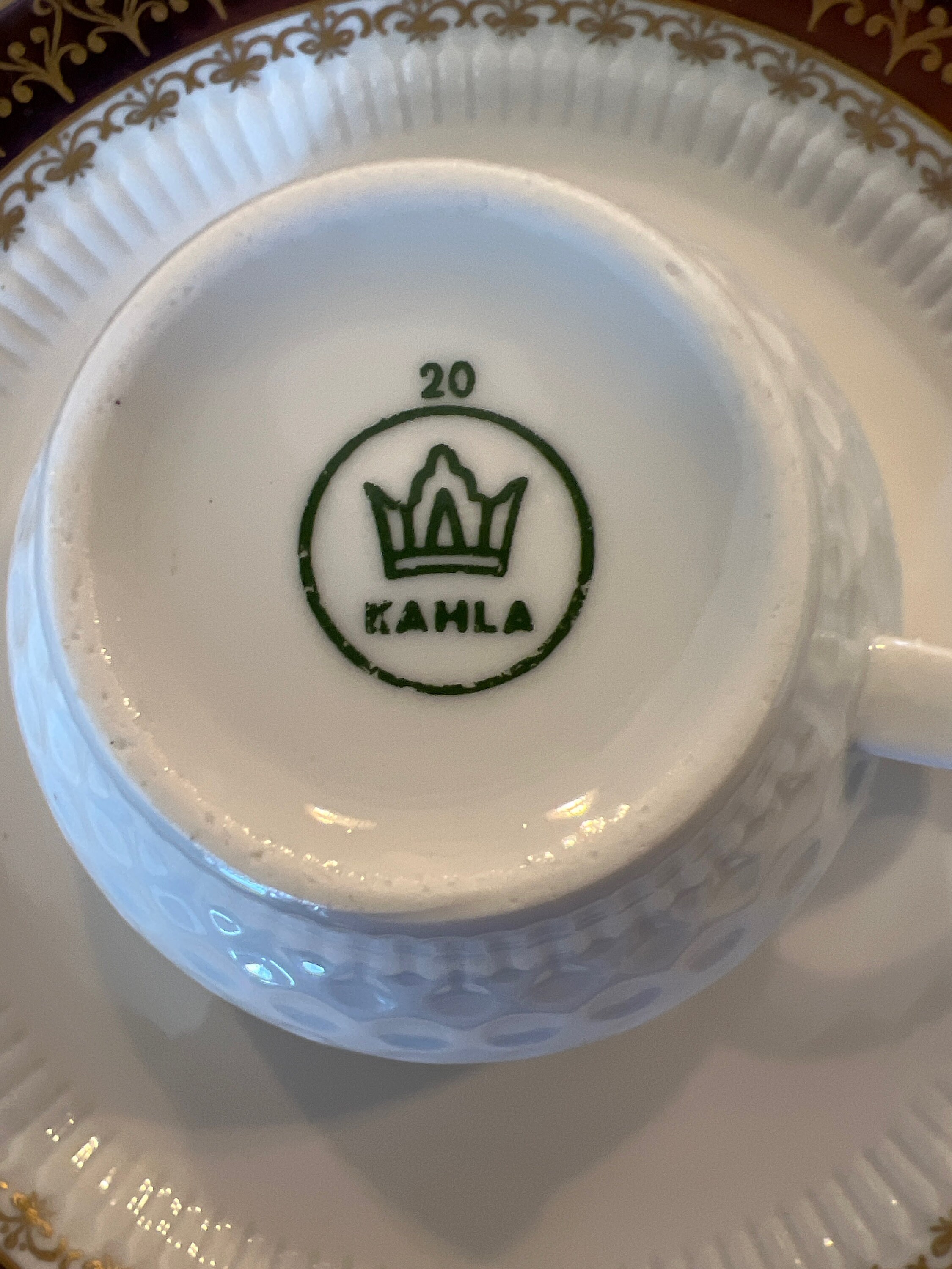 Mid Century Kahla German Tea Cup and Desert Plate Set - Etsy