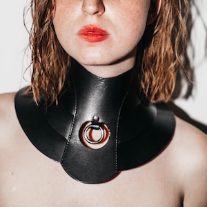 Premium Leather Posture Collar, Neck Corset, BDSM Leather Collar, Wide ...
