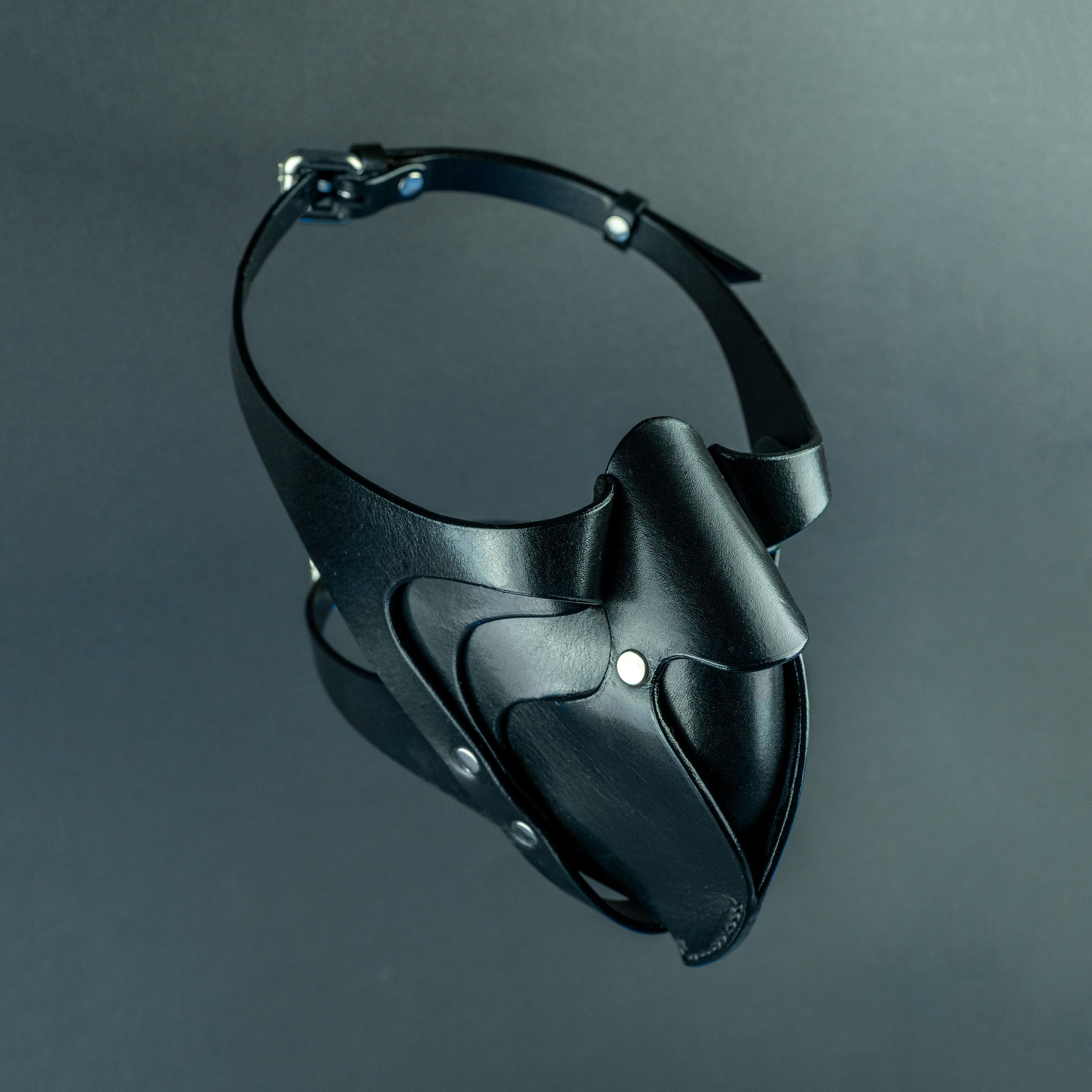 Black Respirator Leather Mask, Cosplay Mask, Cybergoth, Burning Man ...