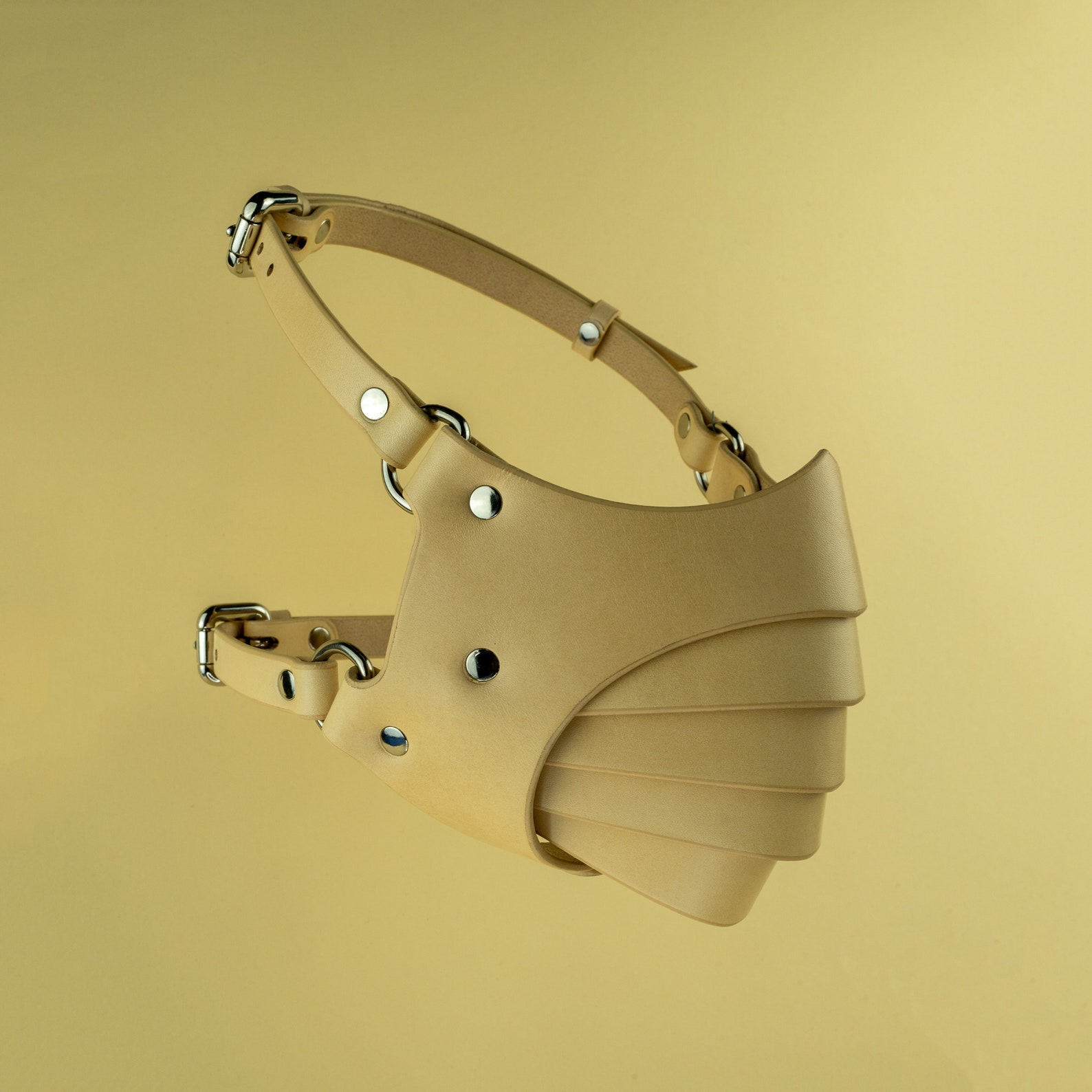 Segmented Leather Mask Leather Respirator Black Genuine - Etsy