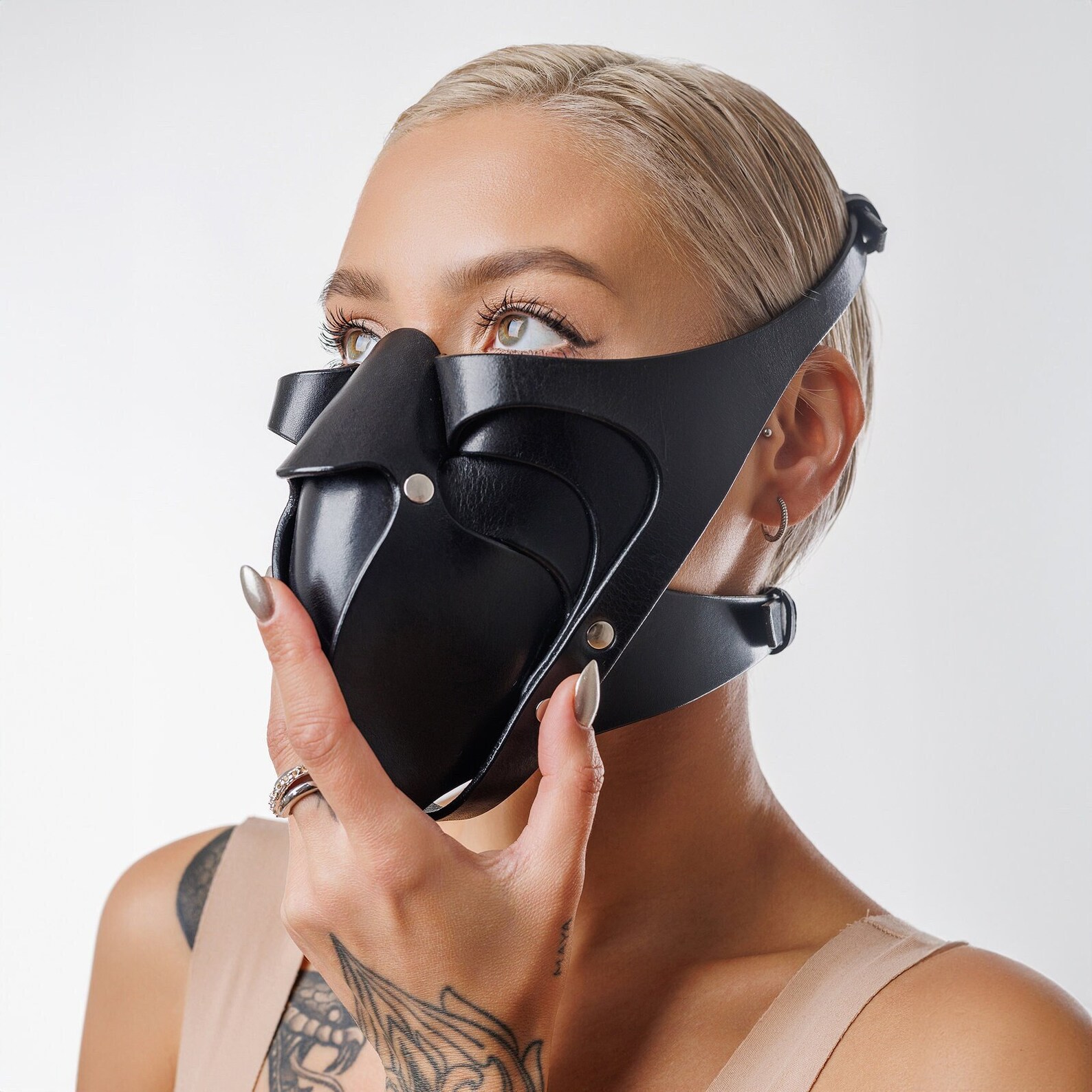Black Adult Respirator, Cosplay Mortal Kombat Mask, BDSM Mask, Diesel ...