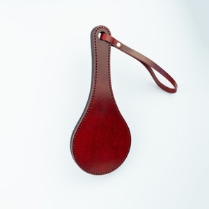 Red Premium Leather Sadism Device, Spanking Tool, Genuine Leather ...