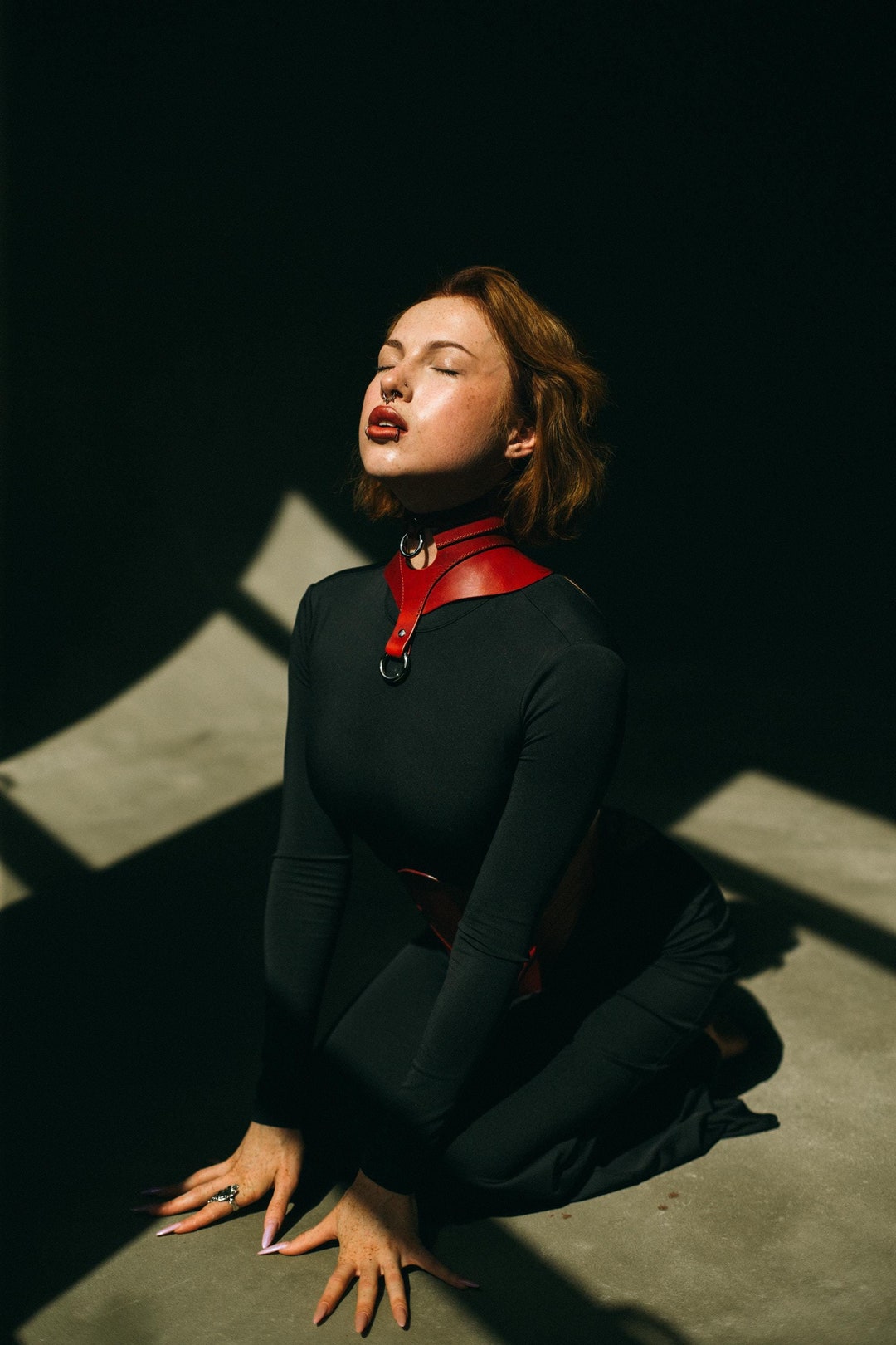 Premium Leather Posture Collar, Neck Corset, BDSM Leather Collar, Wide ...