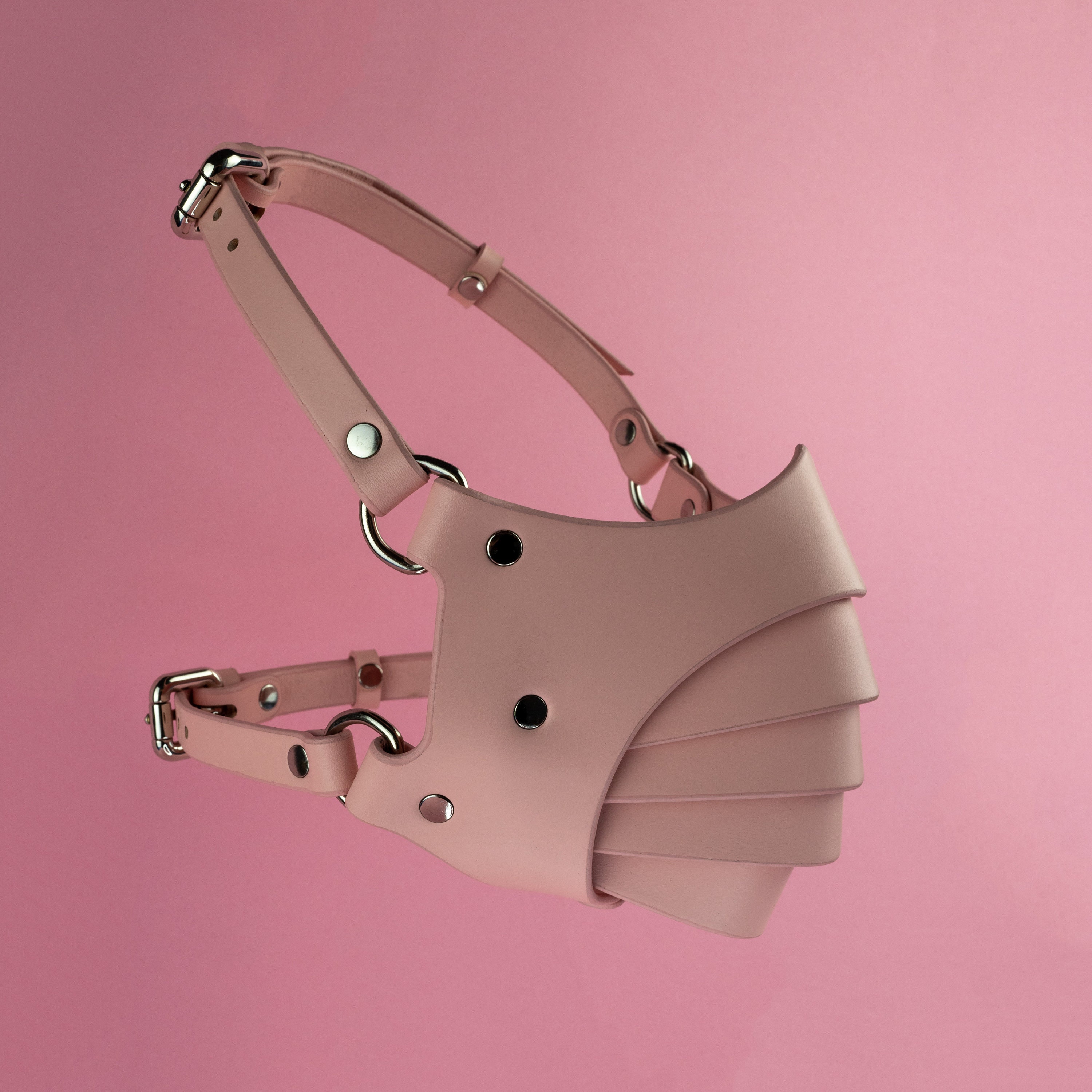 Segmented Red Leather Mask Cyberpunk Mask Cosplay - Etsy