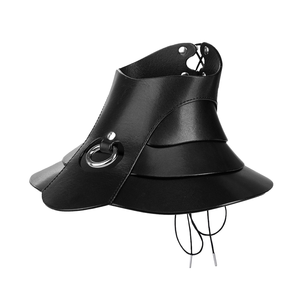 Leather O-ring Posture Collar, BDSM Leather Collar, Neck Corset-choker ...