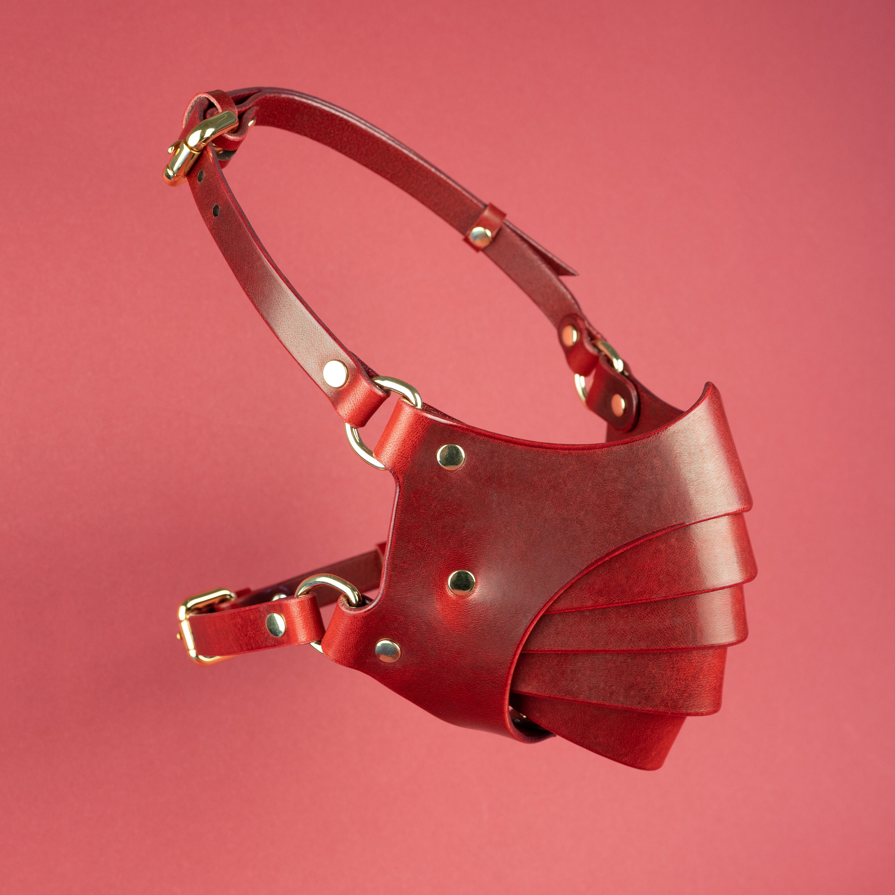 Segmented Blue Leather Mask Cyberpunk Cosplay Mask - Etsy