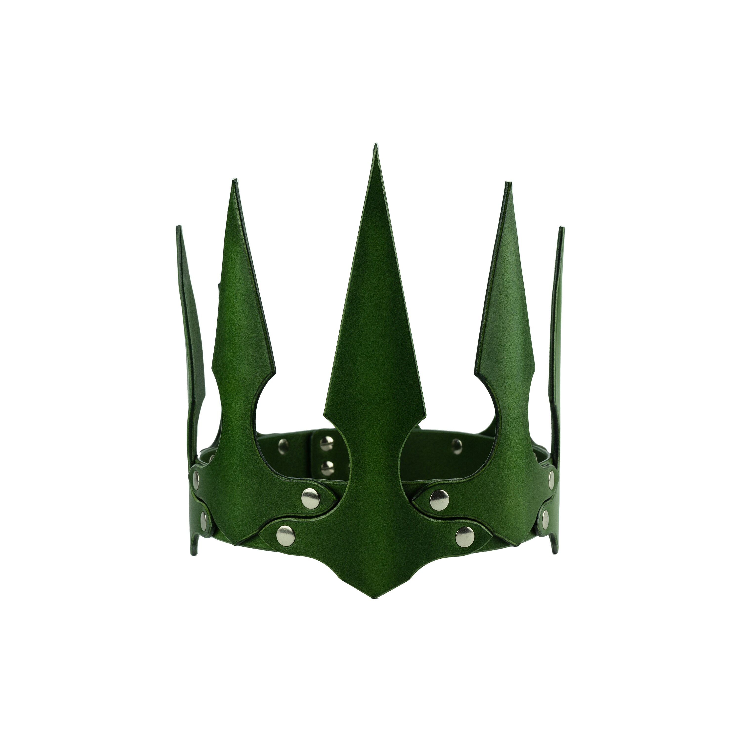 Queen Leather Crown for Women, Handcrafted Elegance Gothic Crown ...
