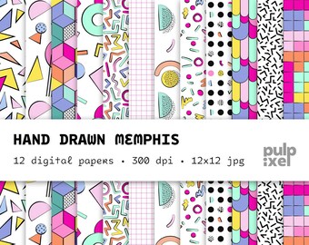 Memphis style | Etsy