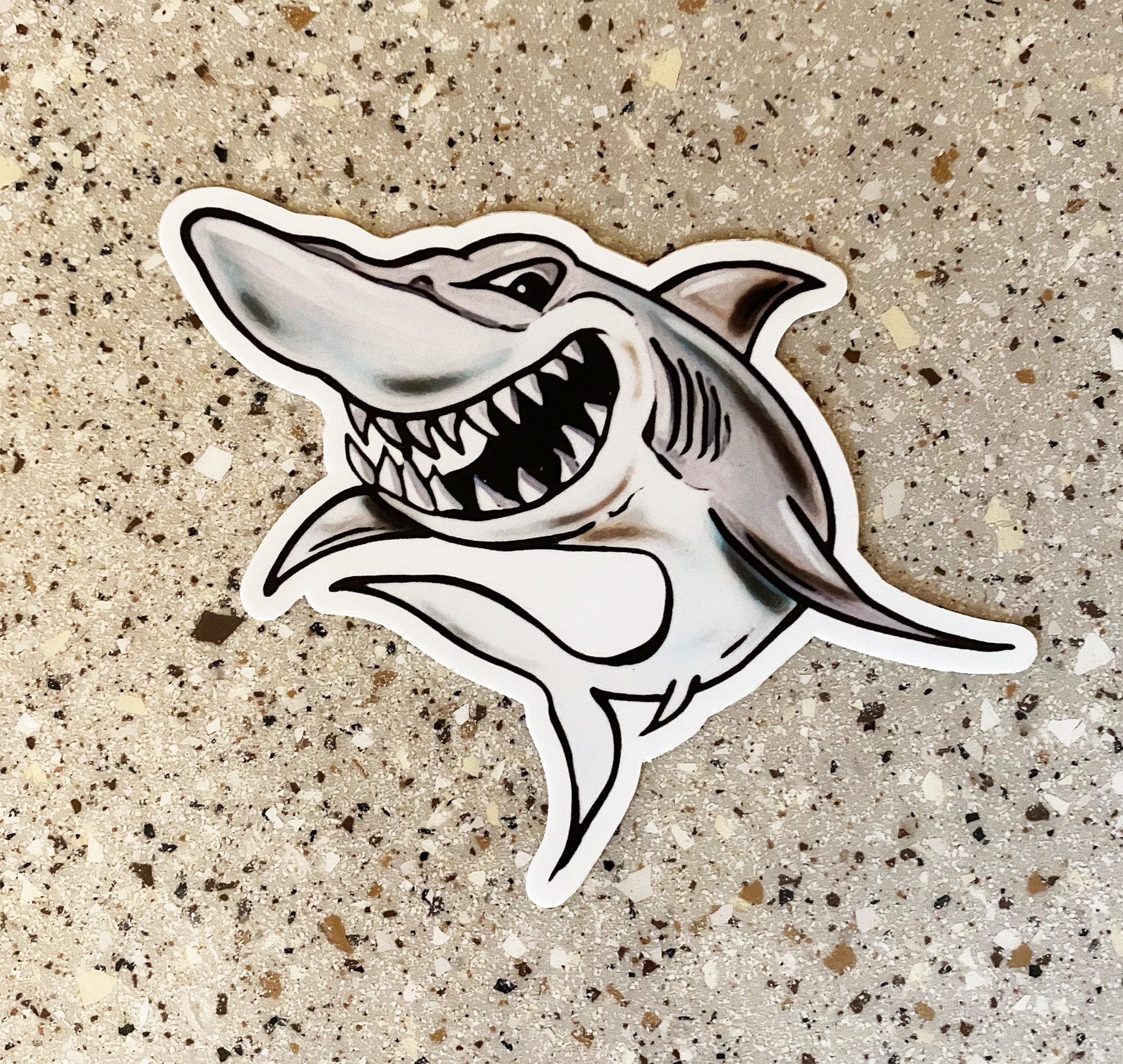 Shark Sticker Pack Four Stickers Including FREE Holographic | Etsy