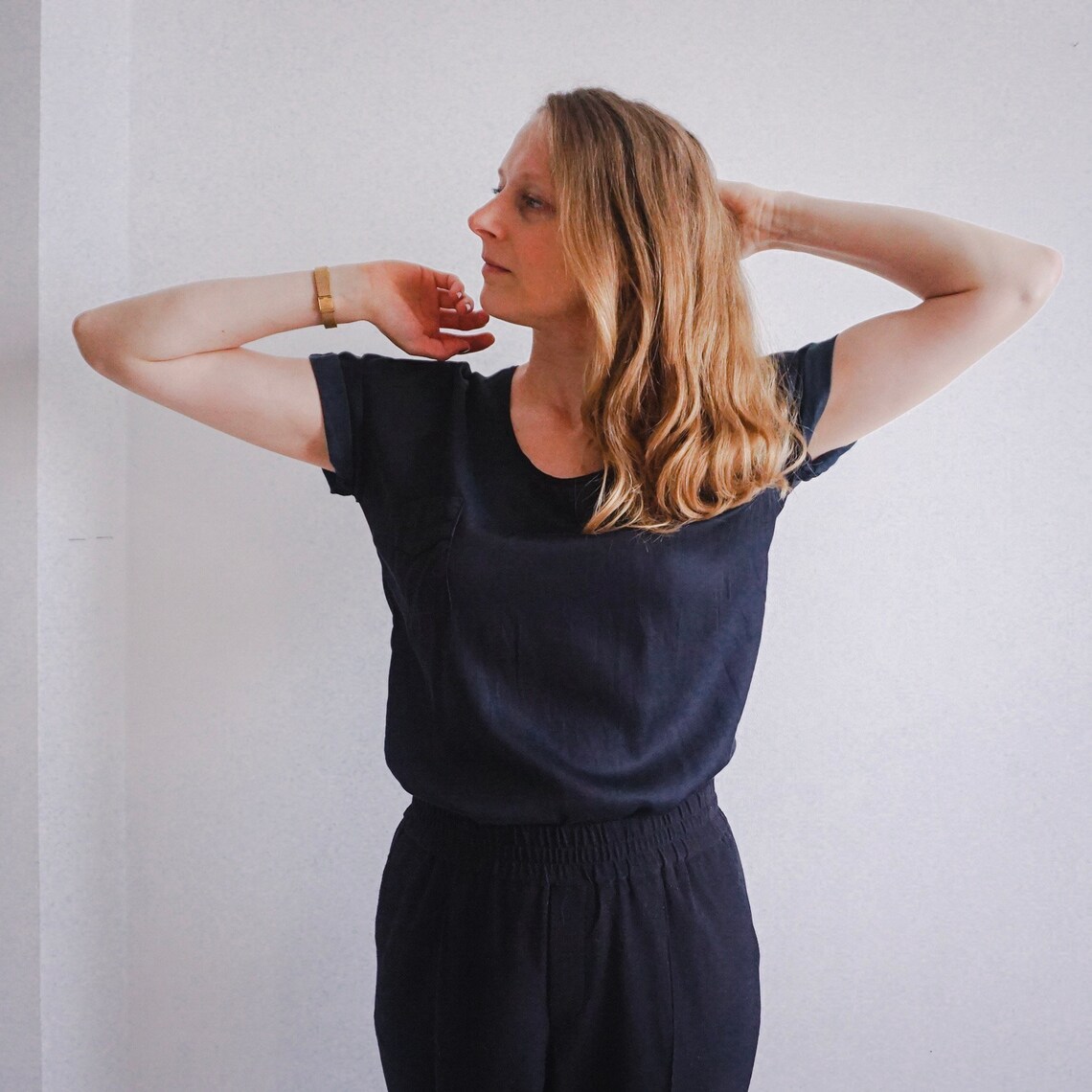 Pocket-t PDF Sewing Pattern for Women | Womens Woven Shirt Pattern ...