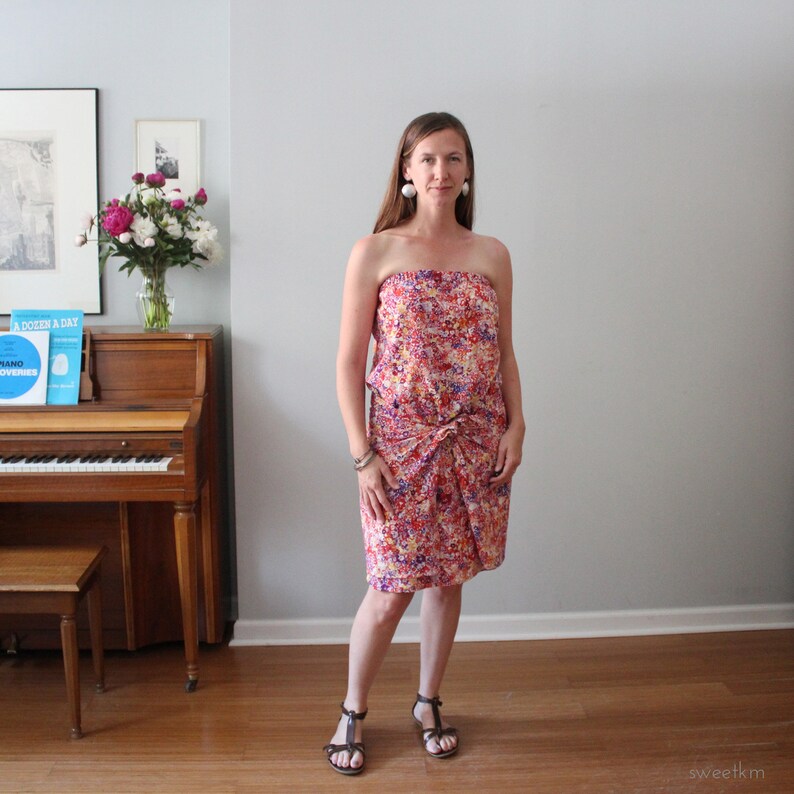 Strapless PDF Pattern for Women Easy to Sew Strapless Dress Quick ...