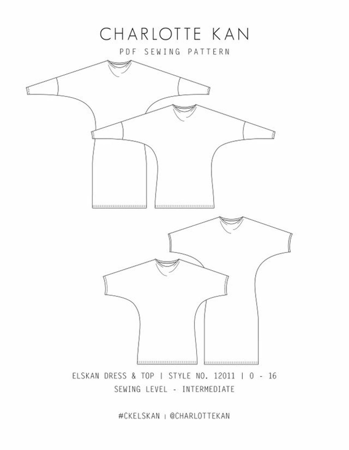 Batwing Dress / Top PDF Sewing Pattern for Women Womens Pdf - Etsy