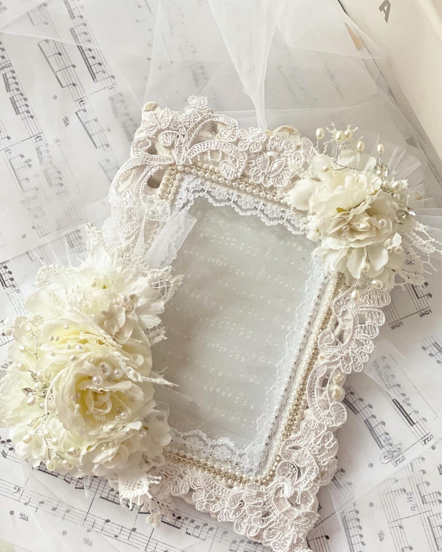 Wedding Photo Frame, Floral Engagement Frame, 3D Flowers Photo Frame ...