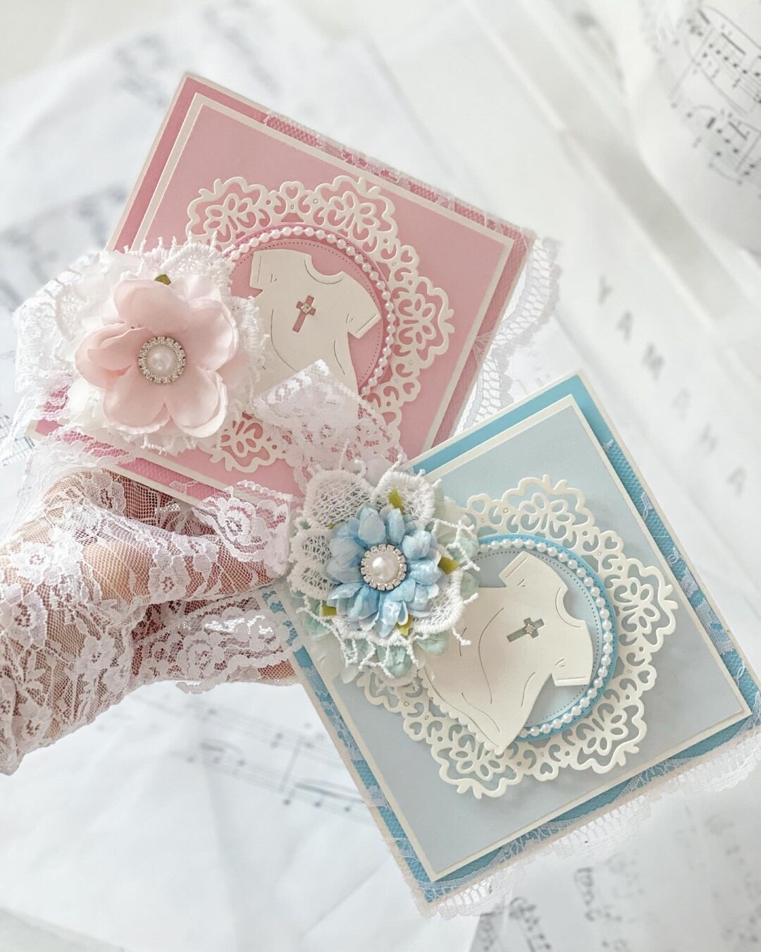 Baby Baptism Greeting Cards for Girl & Boy, Baptism Gift Card, 10x15cm ...