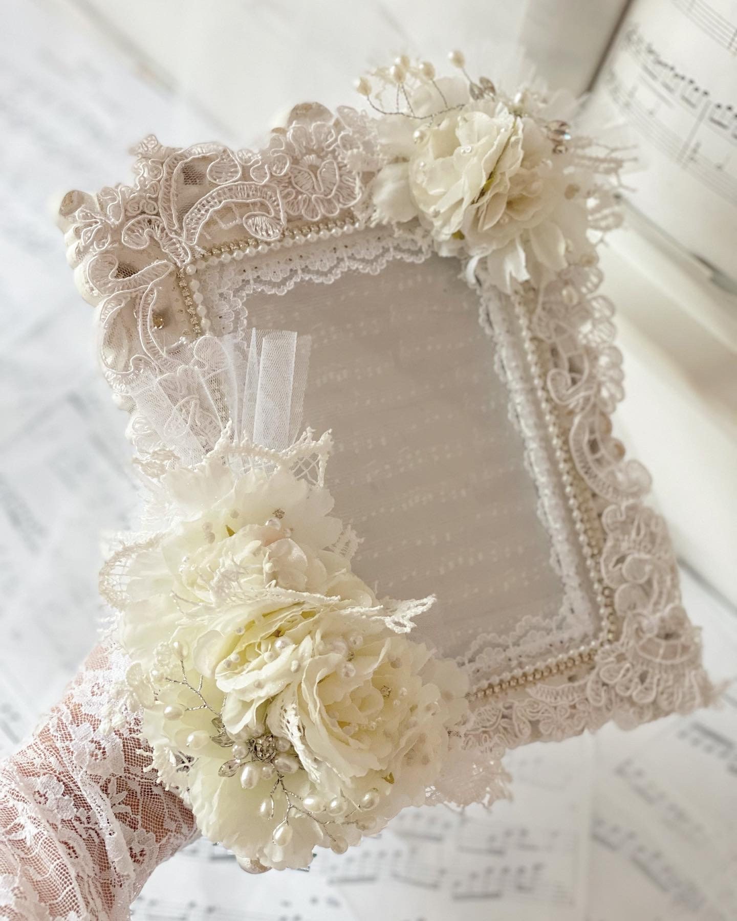 Wedding Photo Frame, Floral Engagement Frame, 3D Flowers Photo Frame ...