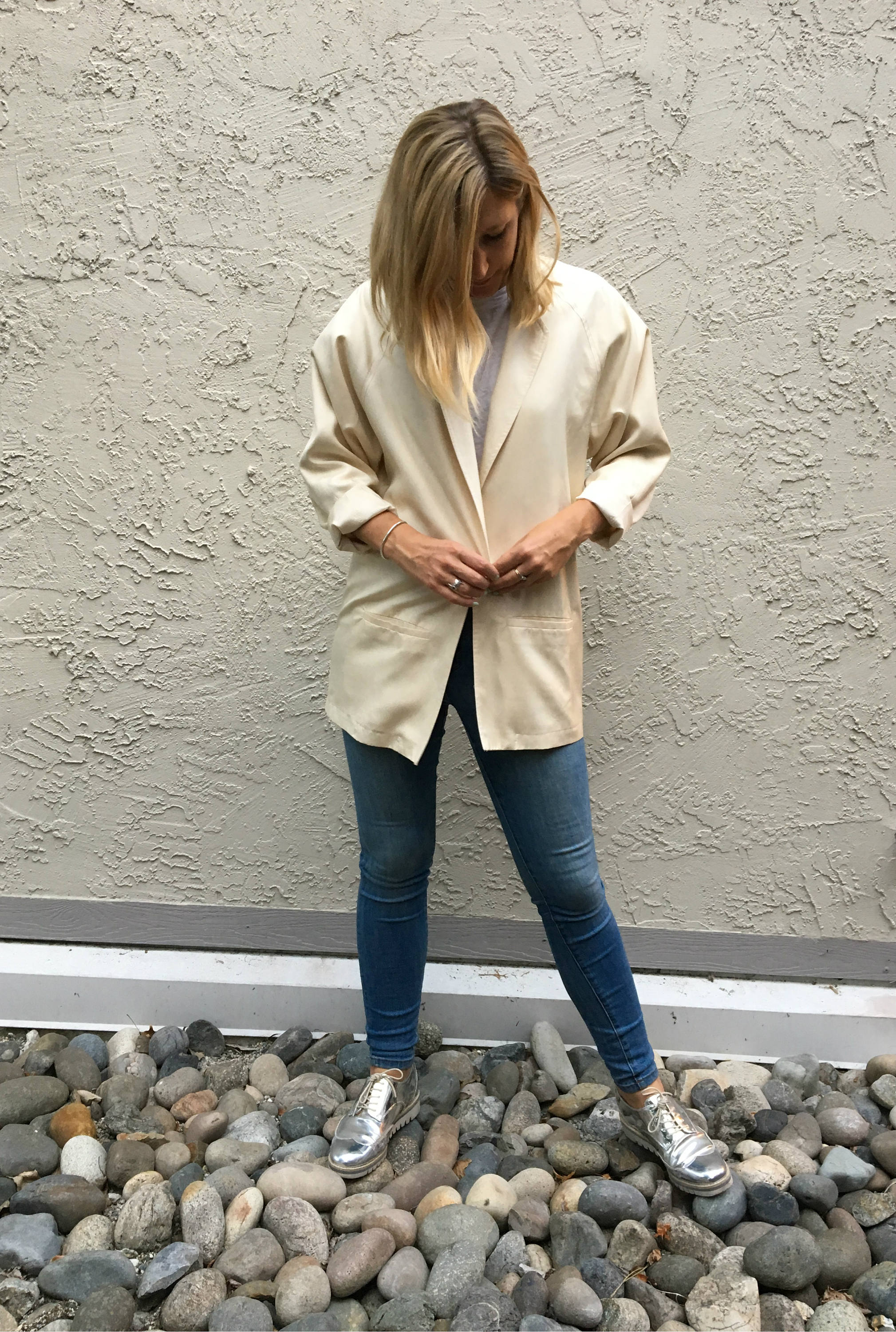 Marc Allan Soft Structure Jacket in Cream Silk - Etsy