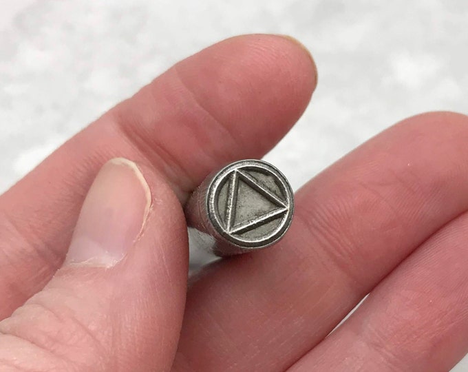 AA Triangle Stamp, Alcoholics Anonymous Symbol Stamp, Hand Stamping ...