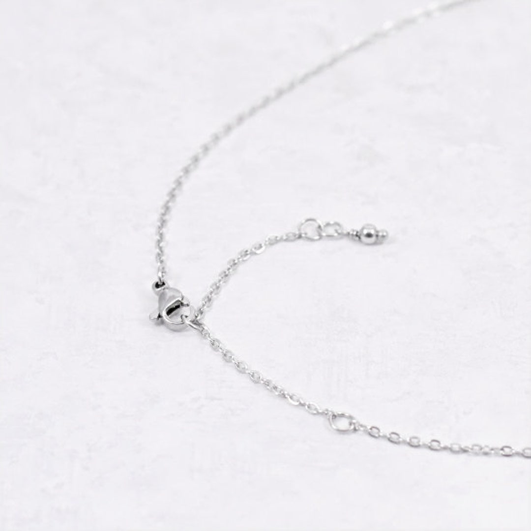 Adjustable Silver Necklace Chain, Chain Necklace With Extender, Custom ...