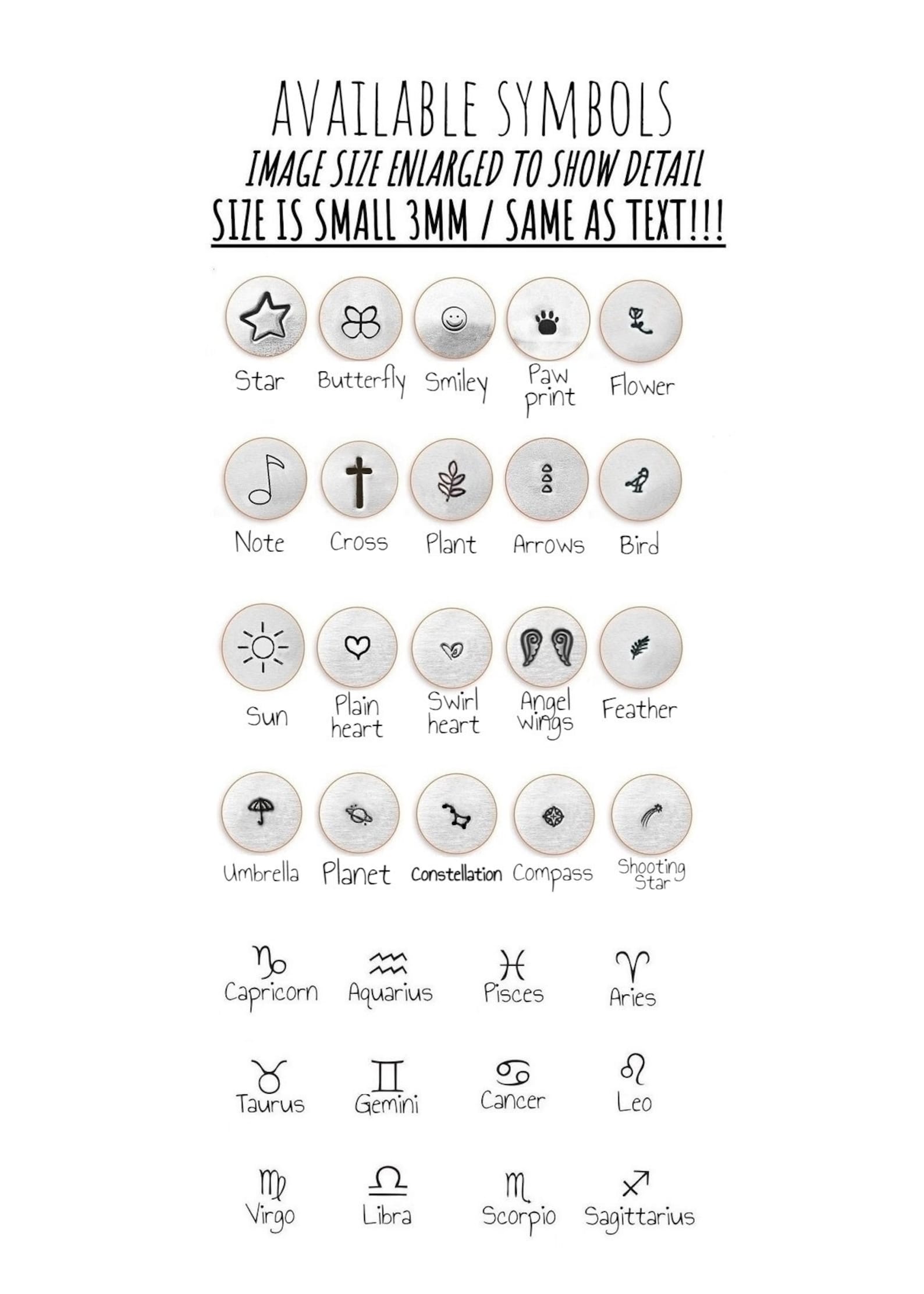 Custom Hand Stamped Charm Custom Charm Add On Personalized - Etsy