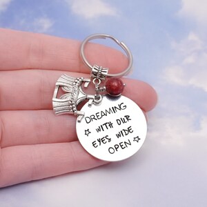 Dreaming With Our Eyes Wide Open Key Chain, the Greatest Showman Key ...