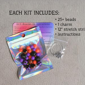 DIY Halloween Bracelet Kit for Kids, Do-it-yourself Craft Kit, Make ...