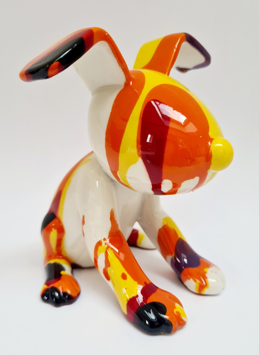 Stephs Packed Lunch Dog Statue Resin and Multicolored Paint - Etsy UK Stephs Packed Lunch Dog Statue Resin and Multicolored Paint - Etsy UK