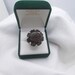 Shiptonia England Vintage Sterling Silver & Smoky Topaz Ring, Large ...