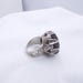 Shiptonia England Vintage Sterling Silver & Smoky Topaz Ring, Large ...