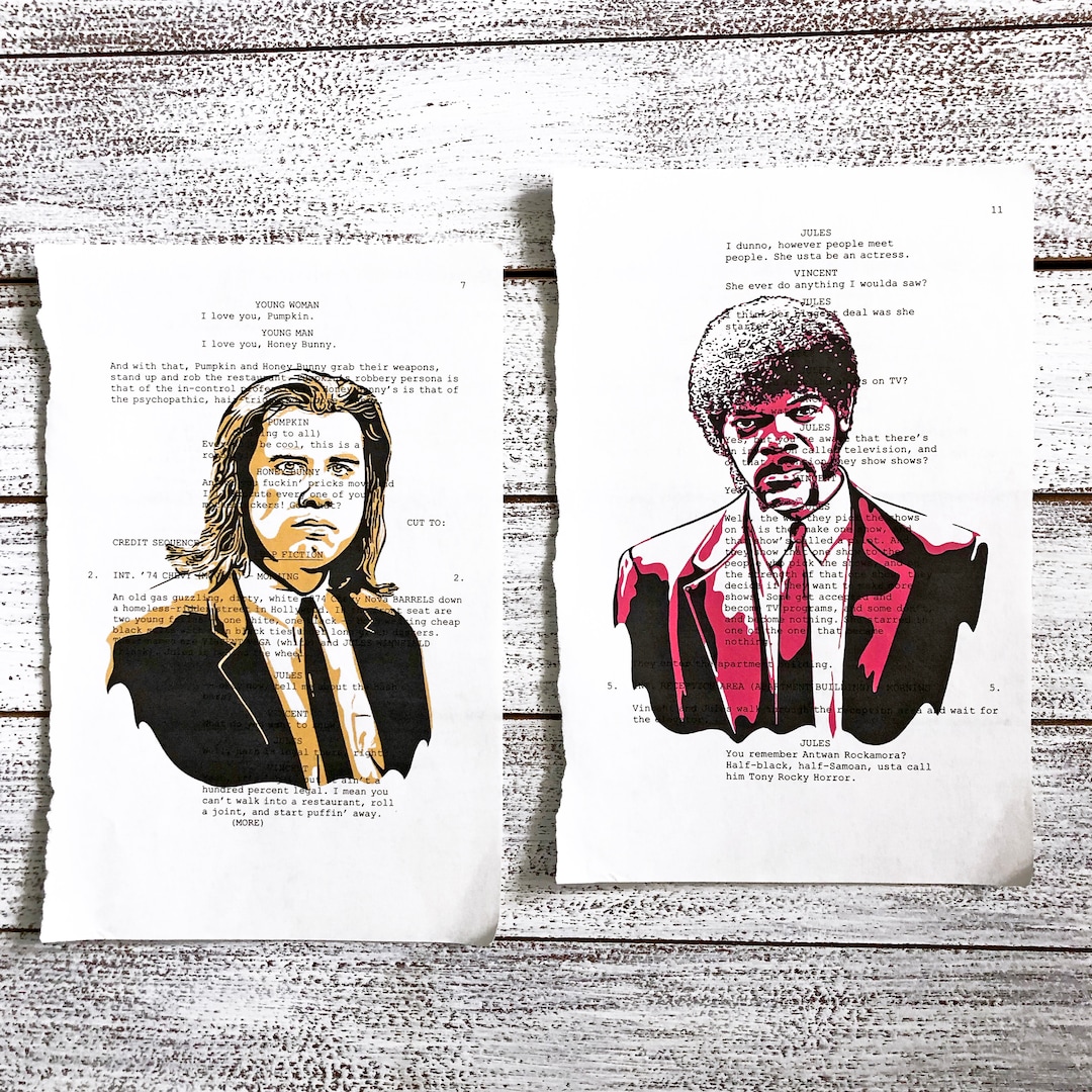 Pulp Fiction, Quentin Tarantino, Movie Script, Samuel L Jackson, John ...