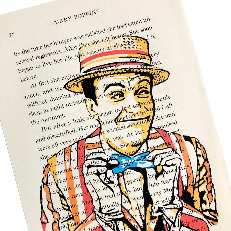 Mary Poppins Bert Disney Movie Book Art Julie Andrews - Etsy