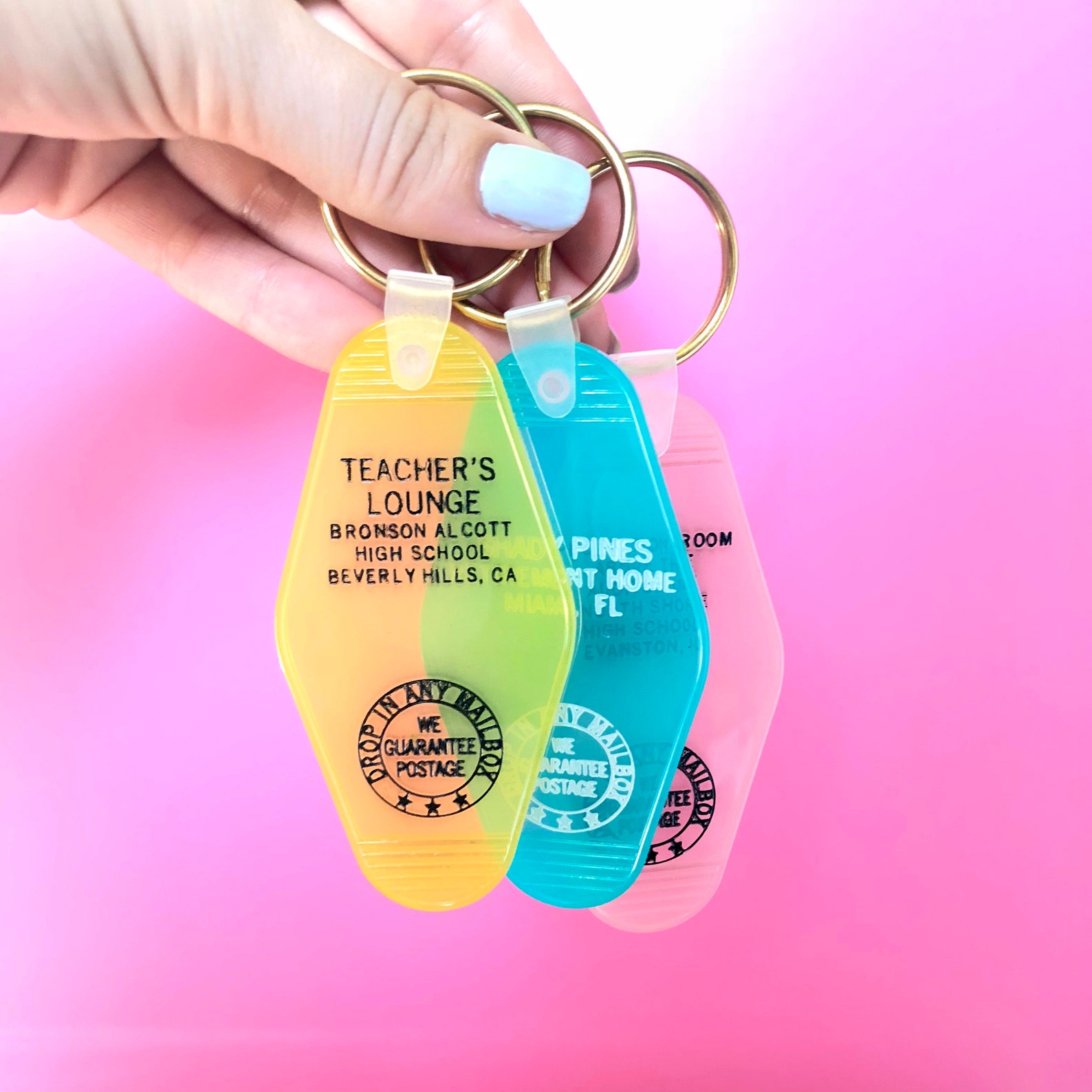 Vintage Inspired Motel Keychain Mean Girls Keychain - Etsy