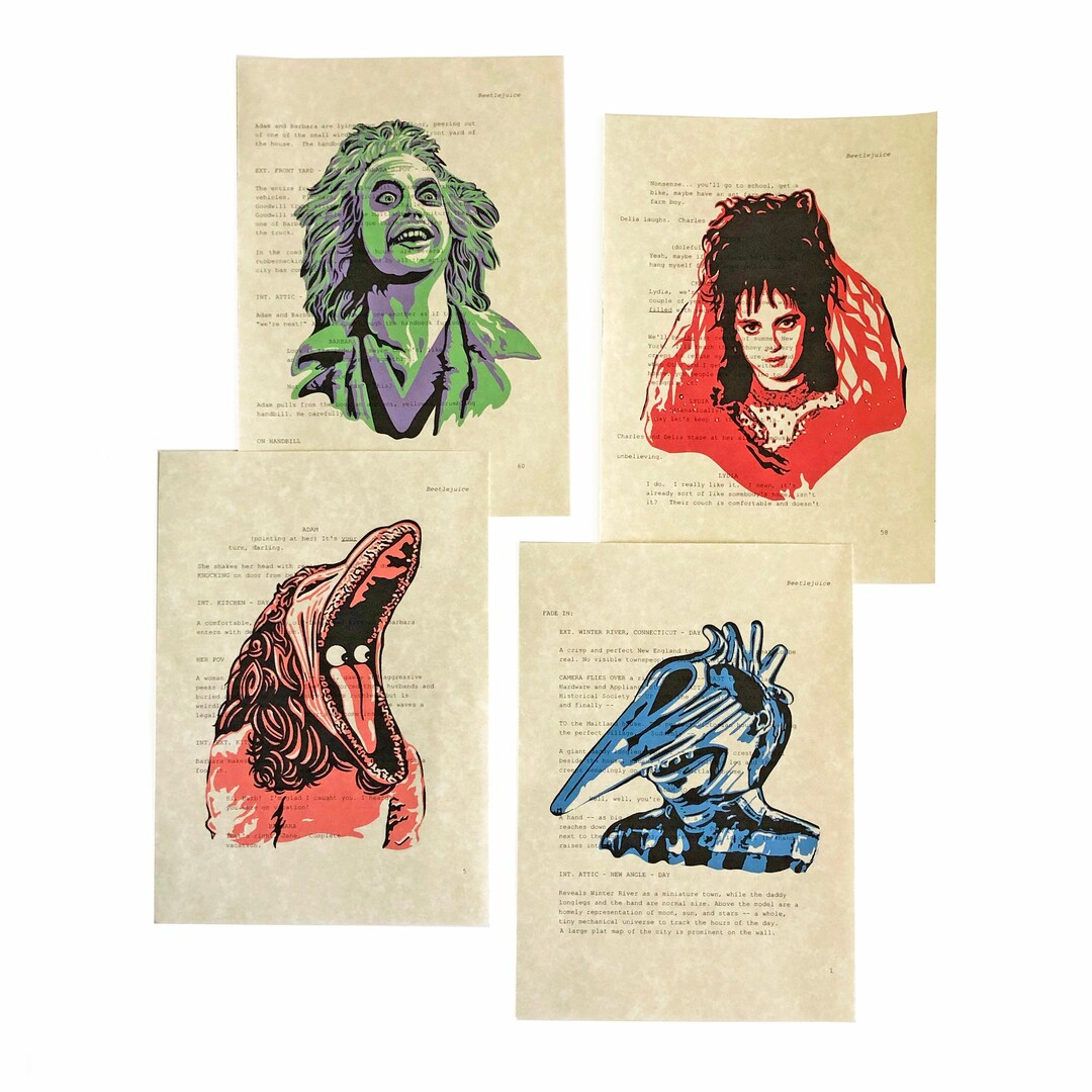 Beetlejuice, Tim Burton, Movie Script, Maitland, Lydia, 80s Movie ...