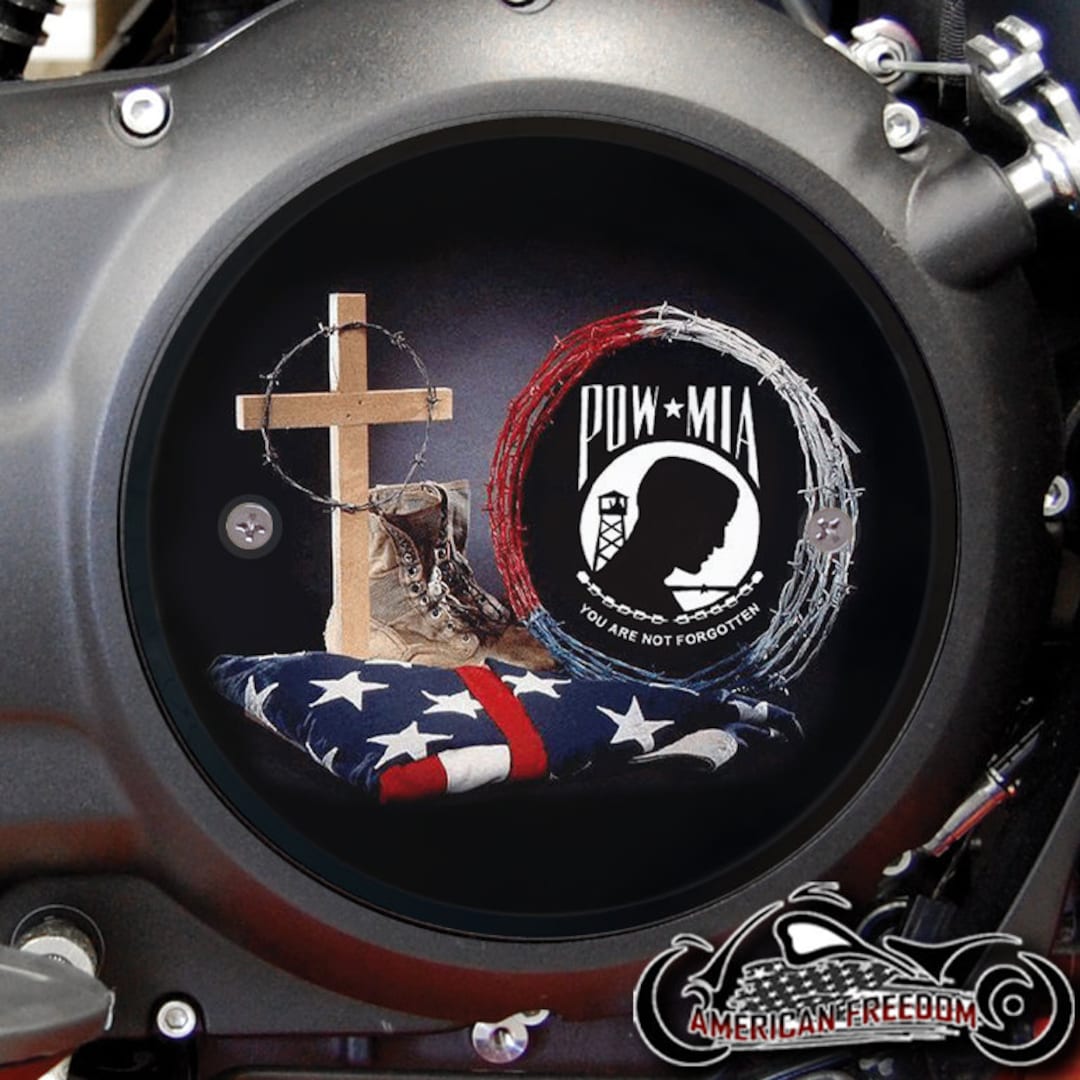 Victory Motorcycles Custom Derby Cover - Pow Mia - Etsy