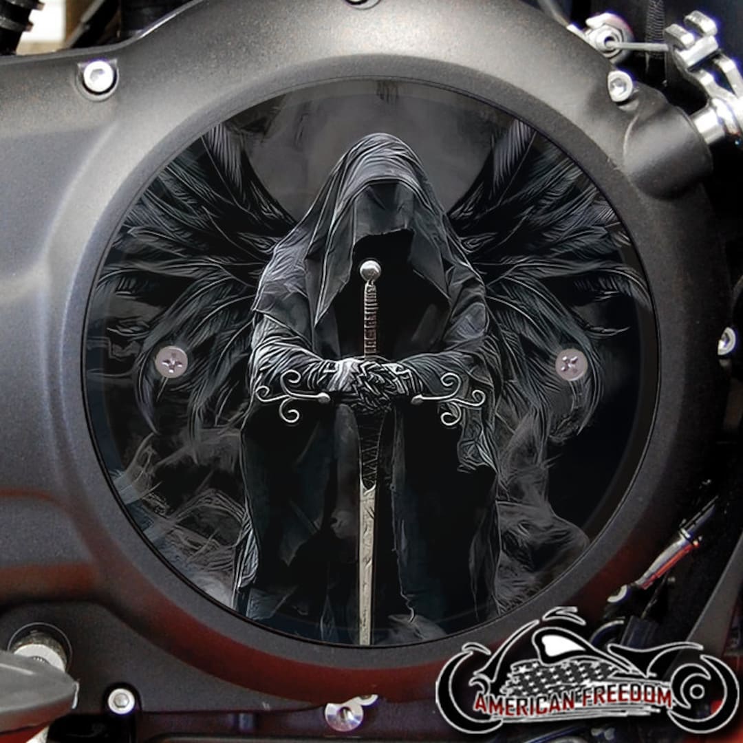 Victory Motorcycles Custom Derby Cover - Dark Angel Reaper - Etsy