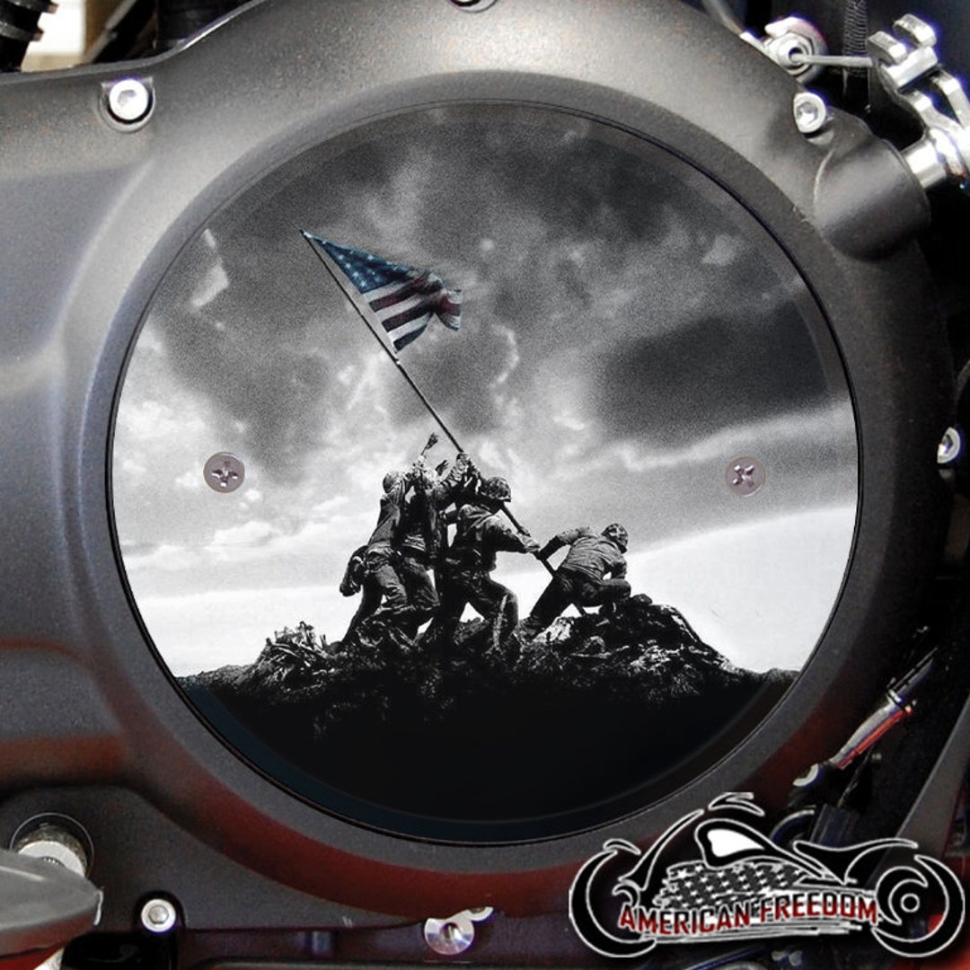 Victory Motorcycles Custom Derby Cover - Iwo Jima - Etsy