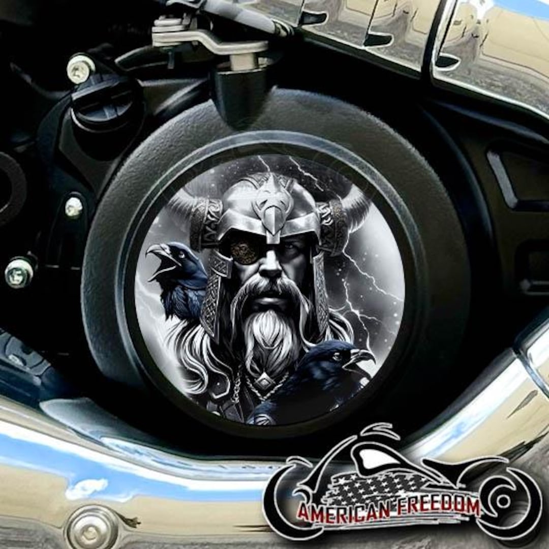 2025+ Indian Motorcycles Scout Custom Derby Cover - Odin Huginn and ...